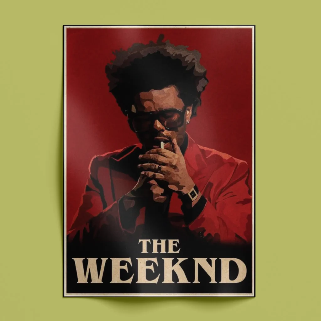 The Weeknd Wall Art | Music Wall Decor | Tinopia