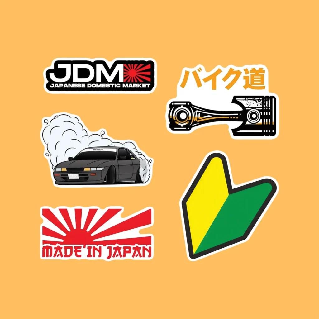 JDM Sports Cars Sticker Packs
